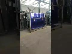 dark blue reflective glass