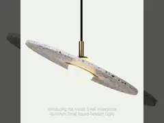 Nordic Small Waterstone Aluminum Small Round Pendant Light For Dining Room