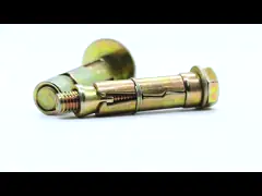 Acciaio al carbonio colorato zincato manica di espansione bullone di ancoraggio con foro C / W Hex Noce & Wahser