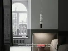 Minimalist Decorative Hanging Lamp Nordic Modern Restaurant Hotel Glass Pendant Light