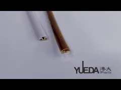 Two-color PVC wood grain profile