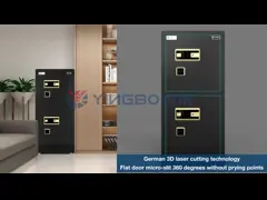 China H1200mm Dual Alarm Double Door House Safe Box Biometric Safe Box Black for sale