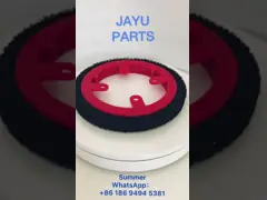 China Stenter Machine Parts Krantz Finishing Machine K10 Type Brush Wheel Red Plastic Body Black Brush Wheel for sale