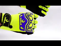 Anti Impact TPR Hand Protector Cut Resistant Anti-Slip Nitrile Coated Construction Gloves