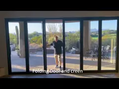 2mm Aluminium Double Glazed Premium Weatherproof Sliding Glass Doors 2.1m Height