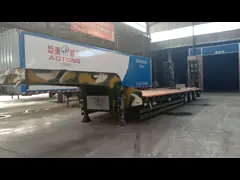 lowboy truck trailer