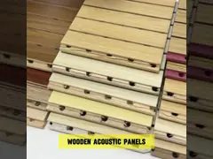 Wooden acoustic panels