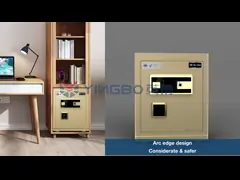 China H450mm Gold Office Lock Box Fingerprint Lock+Password+Key for sale