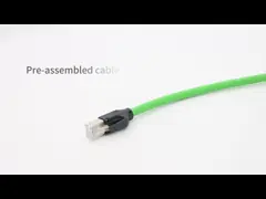 China RJ45 Connector Green Flexible TPU Grip RJ45 Connector For Industrial Automation for sale