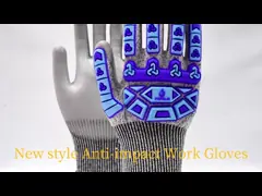 China 13 Gauge HPPE Impact Protection Tpr Gloves With Pu Palm Coating Cut Abrasion Slip Resistance for sale