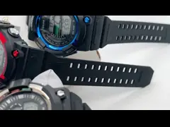 China Quartz Silicon Band Watch 30m Waterproof Stylish Wrist Watches With Digital Display for sale