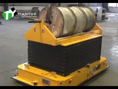 China Mecanum Wheel AGV with 1-2T Load Capacity, 48V Power & Omnidirectional Movement for Automated Material Handling for sale