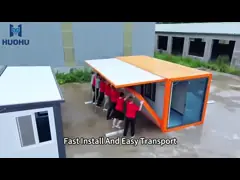 China Prefabricated 20ft 40ft Expanding Modular House Prefab Expandable Container House for sale