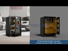 Dual Alarm Biometric Fingerprint Lock Home Safe Box For Security