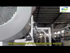 PET sheet extruder for efficient production of high quality