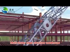Cina Prefabbricato Edificio strutturale in acciaio leggero, magazzino di costruzioni in acciaio strutturale prefabbricato in vendita