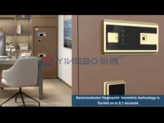 120kg Patented Bolts Dual Alarm Safe Box Fingerprint Lock