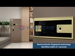 중국 바이오메트릭 지문 잠금 안전 상자 홈 보안 YB/RS-120 커피 안전 안전 상자 판매용
