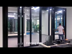 2mm Aluminium Double Glazed Premium Weatherproof Sliding Glass Doors 2.1m Height