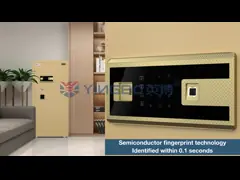 YB/RS-120 fingerprint lock home safes golden