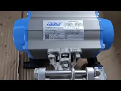 중국 PN16 고압 Ss 볼 밸브 PN16 수동 단단한 밀폐 판매용