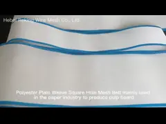 polyester plain weave square hole mesh belt