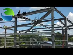 China Customized Prefabricated Structural Steel Workshop Building , Industrial Warehouse Construction for sale