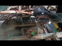 Drill holes on the glass panel