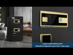 China Black Dual Alarm Smart Safe Box Customized For Home Security YB/RS-80D for sale