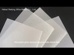 polyester plain weave square hole mesh belt