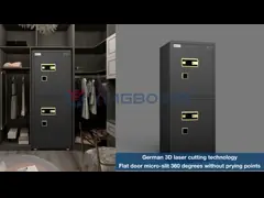China Biometric Fingerprint Lock Luxury Home Safes Anti Theft 120kg YB/RS-150D for sale