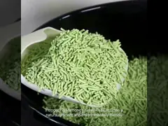 China Green Tea Cat Litter - Dust-Free Flushable Strip Type with Superior Absorbency for Multiple Cats for sale