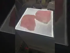 Cina Tavoli Luminosi per Ristorante OEM Arredamento Mobili Quadrati in Onice con Effetto Ghiaccio per Bar Pub in vendita