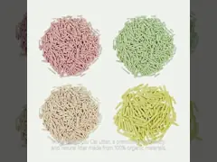 China Natural Tofu Cat Litter 1.5mm-2.0mm Strip Shape | Superior Absorbency & Flushable Organic Formula for sale