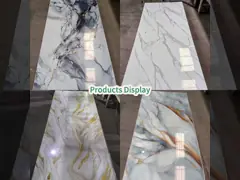 China UV Board PVC Laminate Sheet 1220*2440mm Interior Decoration Marble Wall Covering Panel for sale