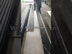 China Factory Indoor Decor Wood Plastic Composite PVC Coating Cladding Fluted Wall Board WPC Interior Wall Panel for sale