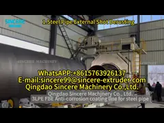 China FBE 3PE 2PE 3PEPP Steel Pipe Coating Line Painting Equipment for sale