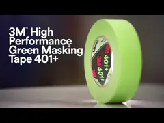 China 3M 401+ Green High Temperature Resistant Paint Masking Tape for sale