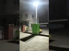 China Intelligent Management Solar Power System Energy Led Light Tower Cuboid For Scenic Lighting for sale