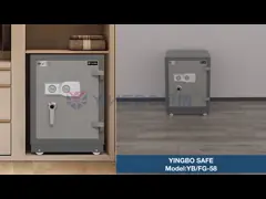 China 90kg Fireproof Safe Box Home Safe For Money Firearm Valuables Adjustable Shelf for sale