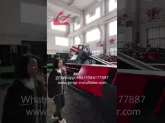 WANSHIDA 500ton scrap metal baler waiting for delivery