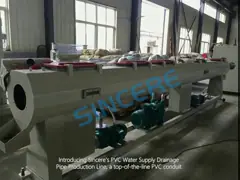 PVC Water Supply Drainage Pipe Production Line, PVC Conduit Pipe Extruding Machinery