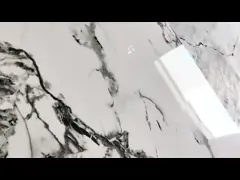 China 5mm / 8mm Interior Decorative PVC Marble Sheet Bamboo Charcoal Wall Board for sale