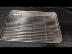 Stainless Steel 304 Baking Sheets Cake Baking Tray with Cooling Rack