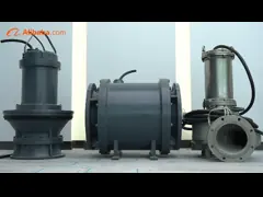 New Invention High Efficiency Submersible Axial Flow Pump for Flood Control
