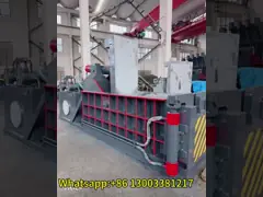 China 200 Tons Power Scrap Metal Baler Machine PLC Control Remote Control for sale