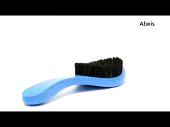 Long handle hard boar bristle wave brush 360 curved for men