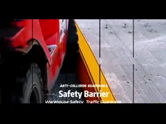 Flexible Pedestrian Barrier  Anti-Collision Guardrails Warehouse Safety Barrier Traffic Guardrails