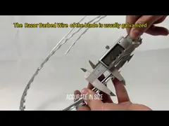 Hot Dipped Galvanized Razor Blade Concertina Razor Wire Security Fencing Razor Barbed Wire
