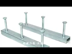 China Rectangular Aluminum Embedded Curtain Wall Bracket Class A Fire Rated Silver Anodized for sale